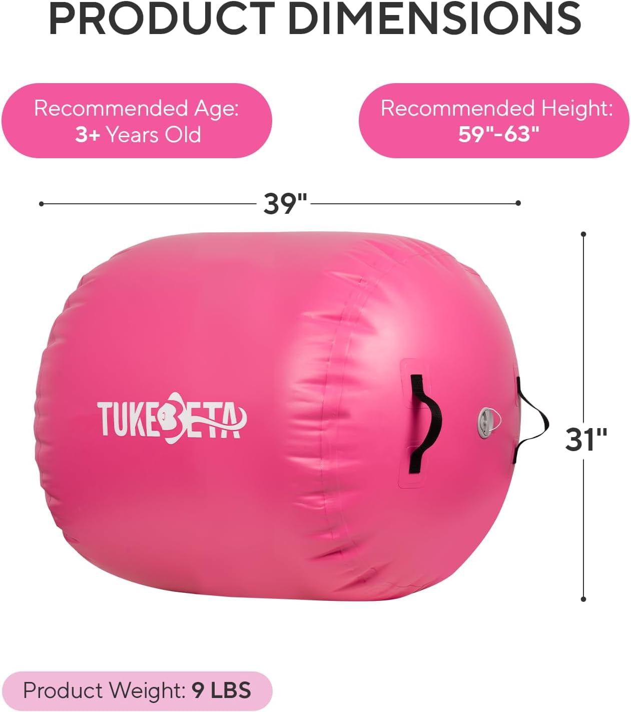 Gymnastics Air Roller Air Barrel Inflatable Tumbling Mat Tumble Air ...