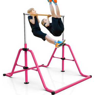 Expandable Kids Gymnastics Horizontal Bar Set - 3 in 1 Kip Training ...