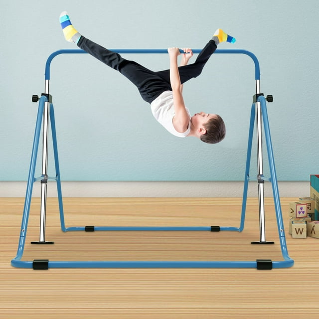 Gymnastics Bars for Kids Expandable Adjustable Height Gymnastic ...