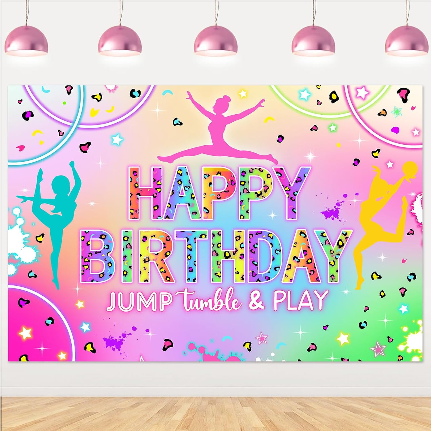 Gymnastics Birthday Backdrop 7x5Ft Gymnastics Birthday Party ...