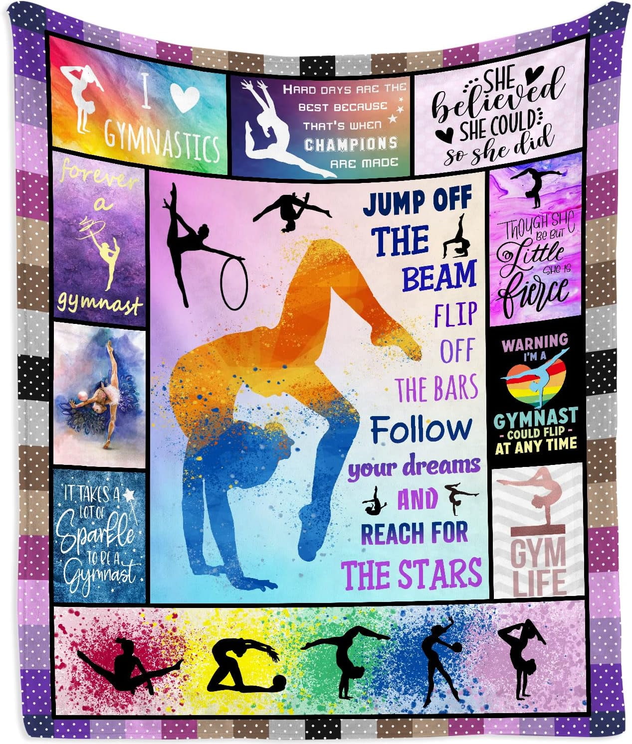 Gymnastics Gifts Blanket 60"x50" - Gymnastic Gifts for Girls ...