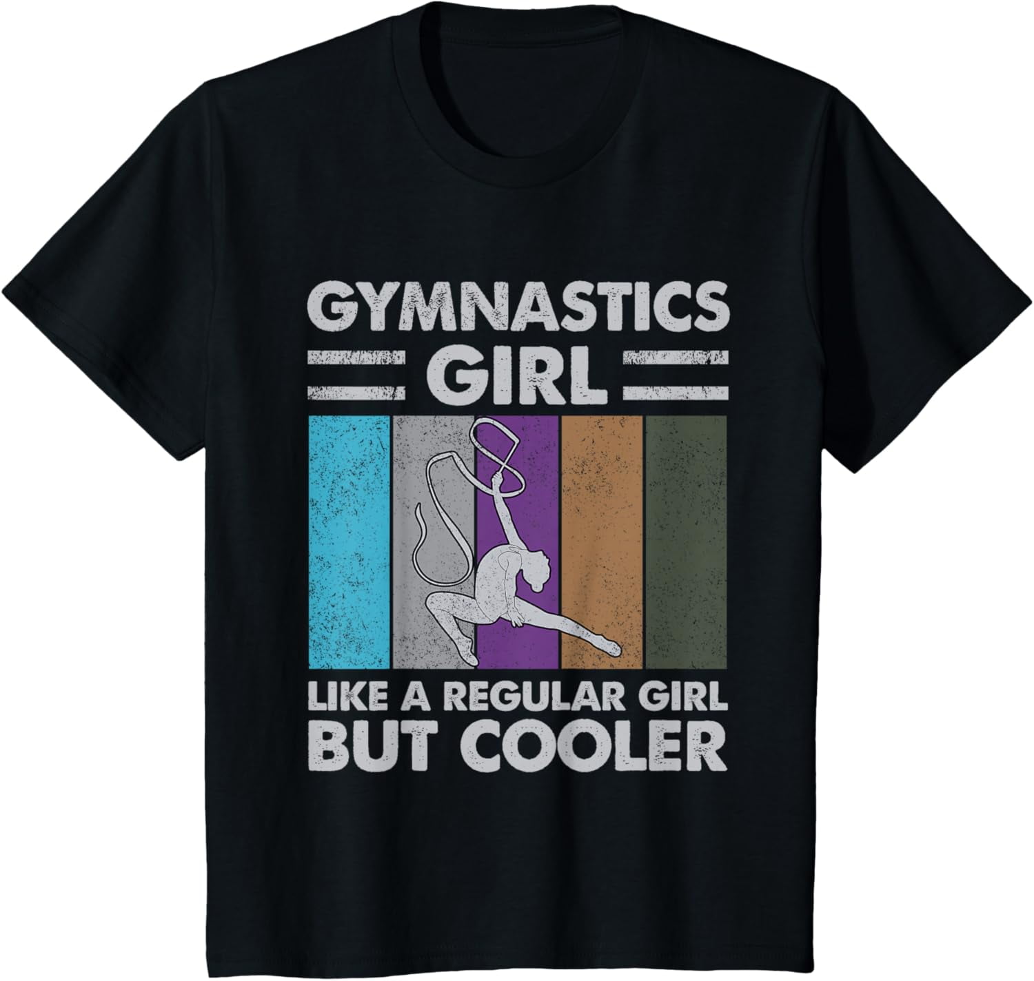 Gymnastics Girl Like A Regular Girl But Cooler Funny Kid T-Shirt ...