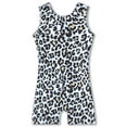 Gymnastics Leotard Girls Black Leopard Sparkle Size 1t 2t Unitards for ...