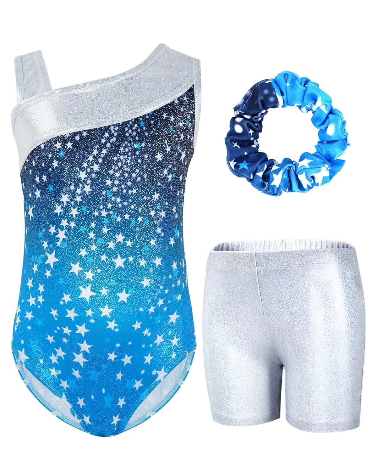 Gymnastics Leotards for Girls,Kids Glitter Stars Dance Unitards ...