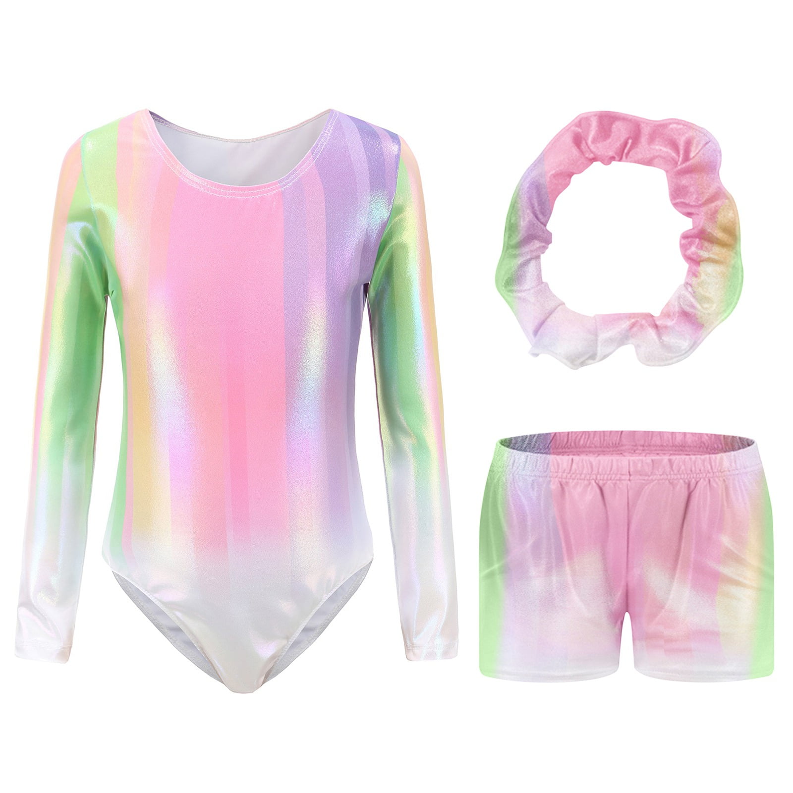Gymnastics Leotards for Girls Kids Teens Long Sleeve Athletics Leotards ...