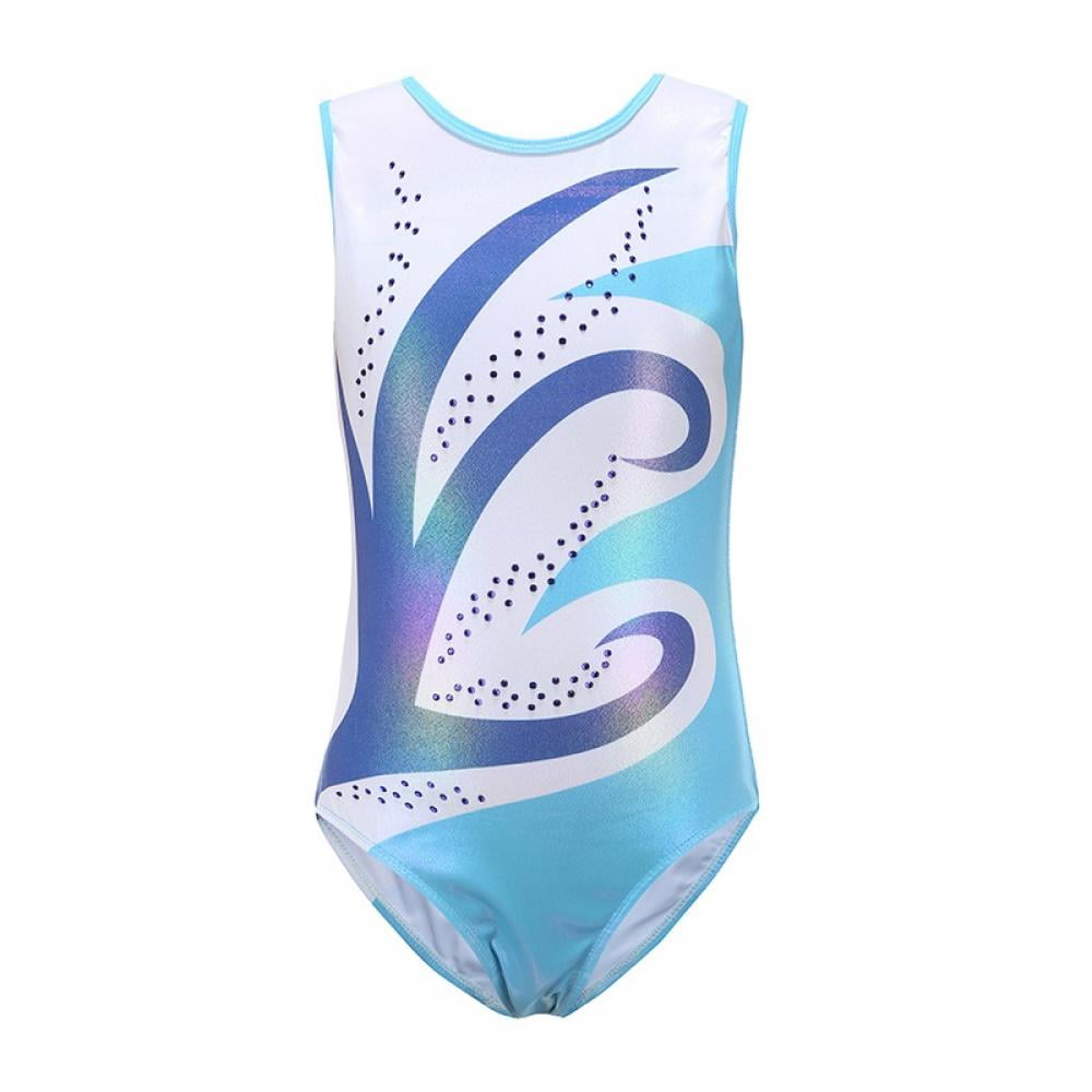 Gymnastics Leotards for Girls One-Piece Ballet Dance Sparkly Unitard ...