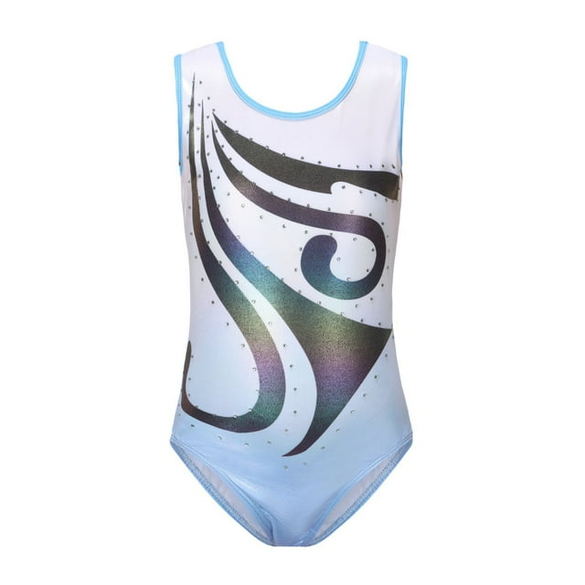 Gymnastics Leotards For Girls One Piece Sleeveless Sparkly Gymnastics