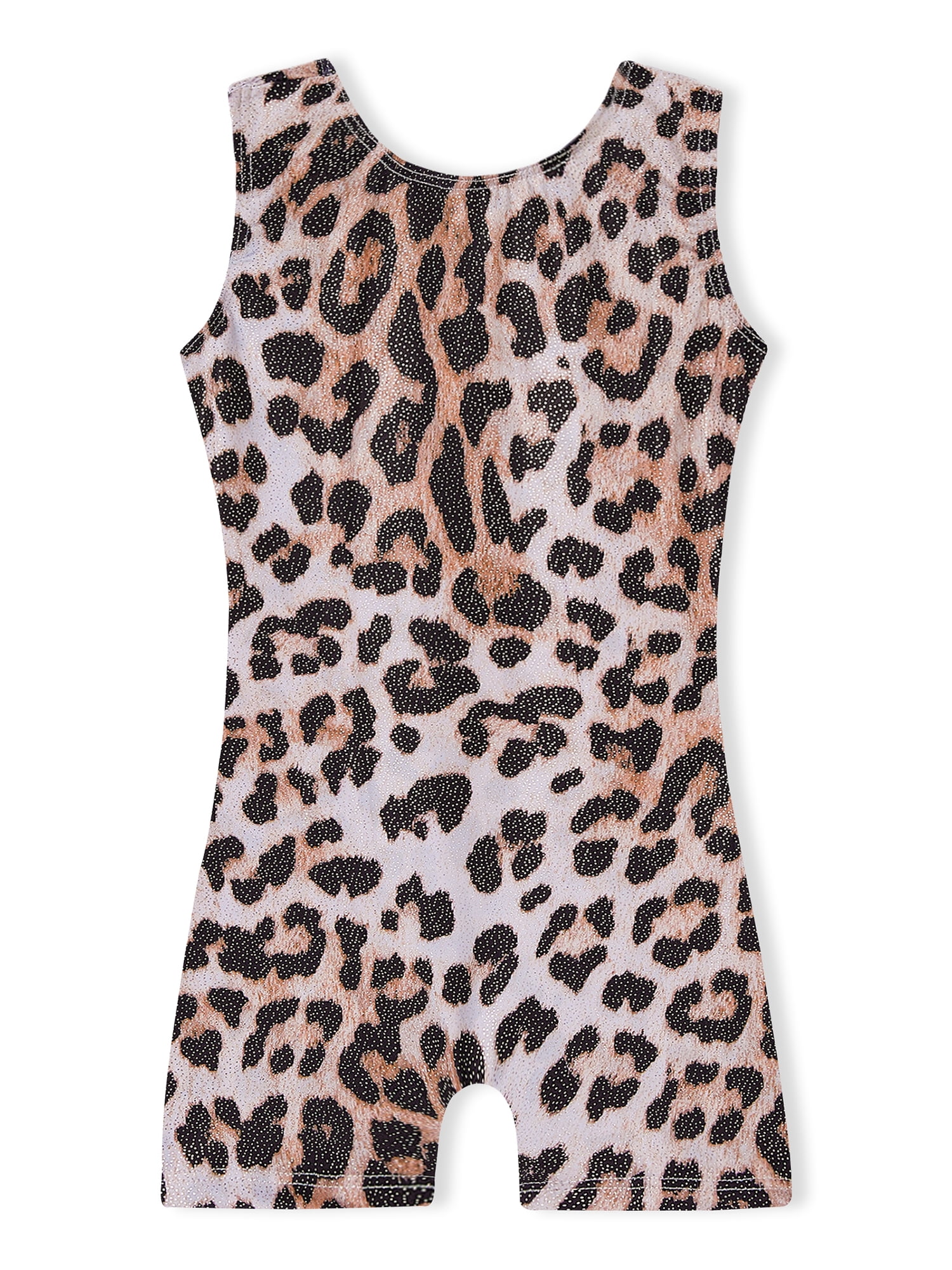 Gymnastics Leotards for Girls Size 6-7 Years Old One-Piece Black Shiny ...