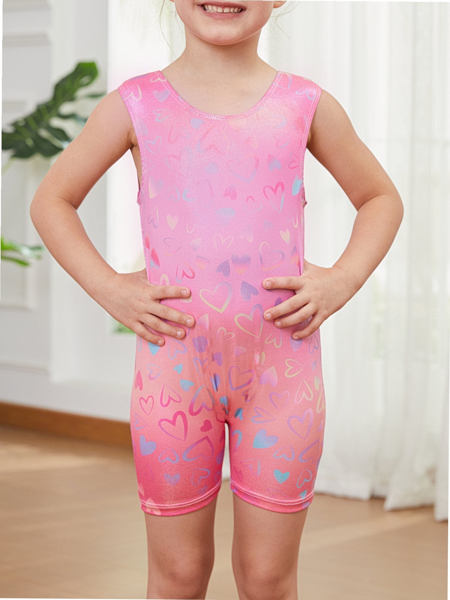 Gymnastics Leotards for Girls Toddlers Biketards Dance Unitards Sparkle ...
