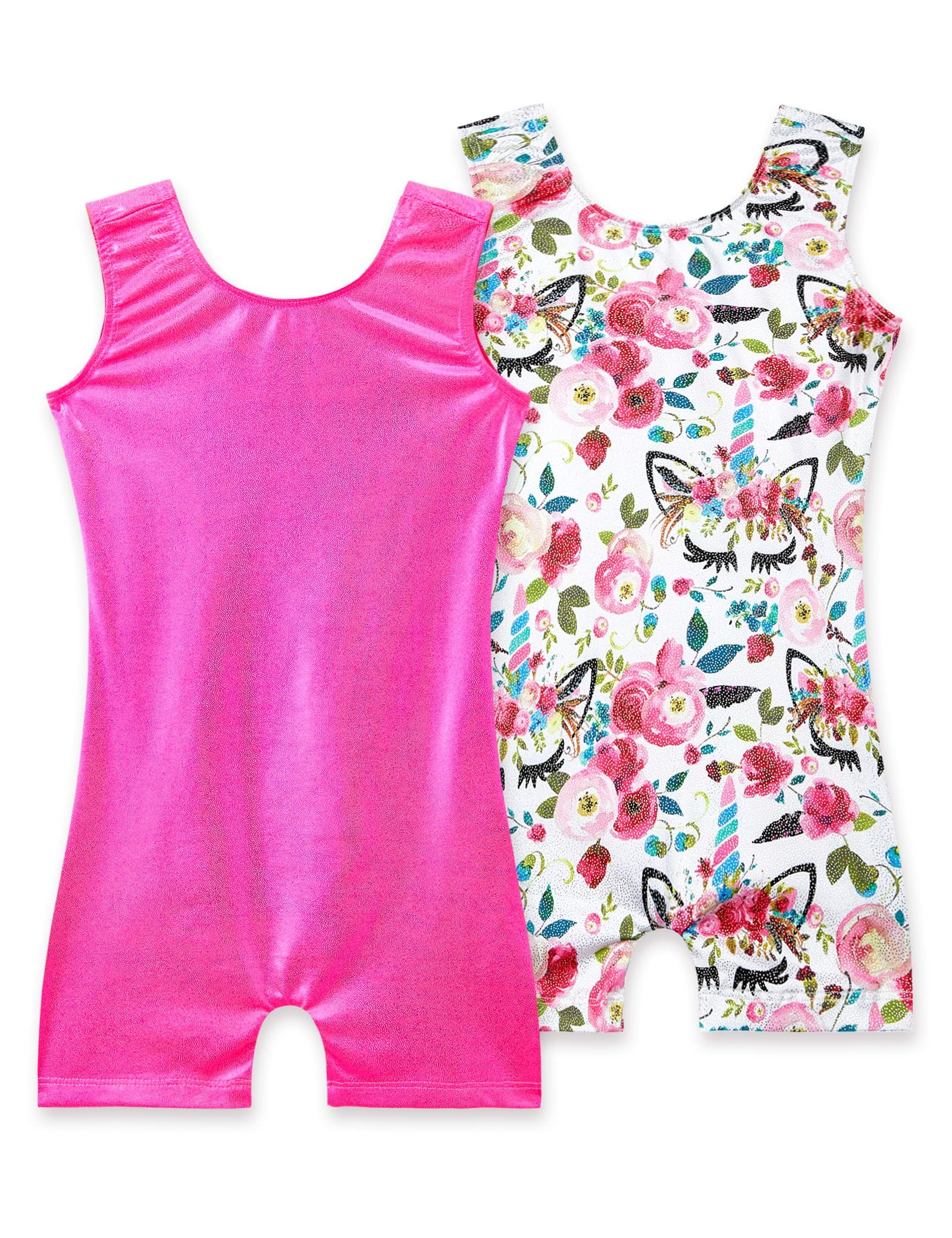 Gymnastics Leotards for Girls Unicorn Aurora Rainbow Mermaid Dinosaur ...