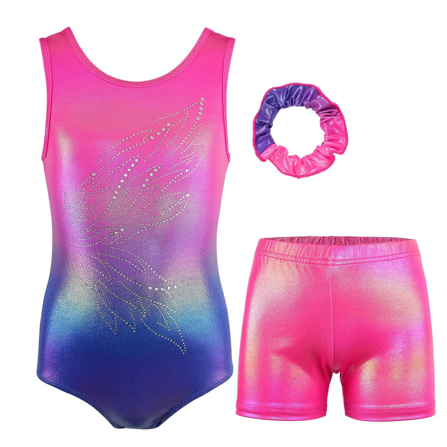 Gymnastics Leotards for Girls Unicorn Aurora Rainbow Mermaid Dinosaur Cupcake Sparkle Biketard ...