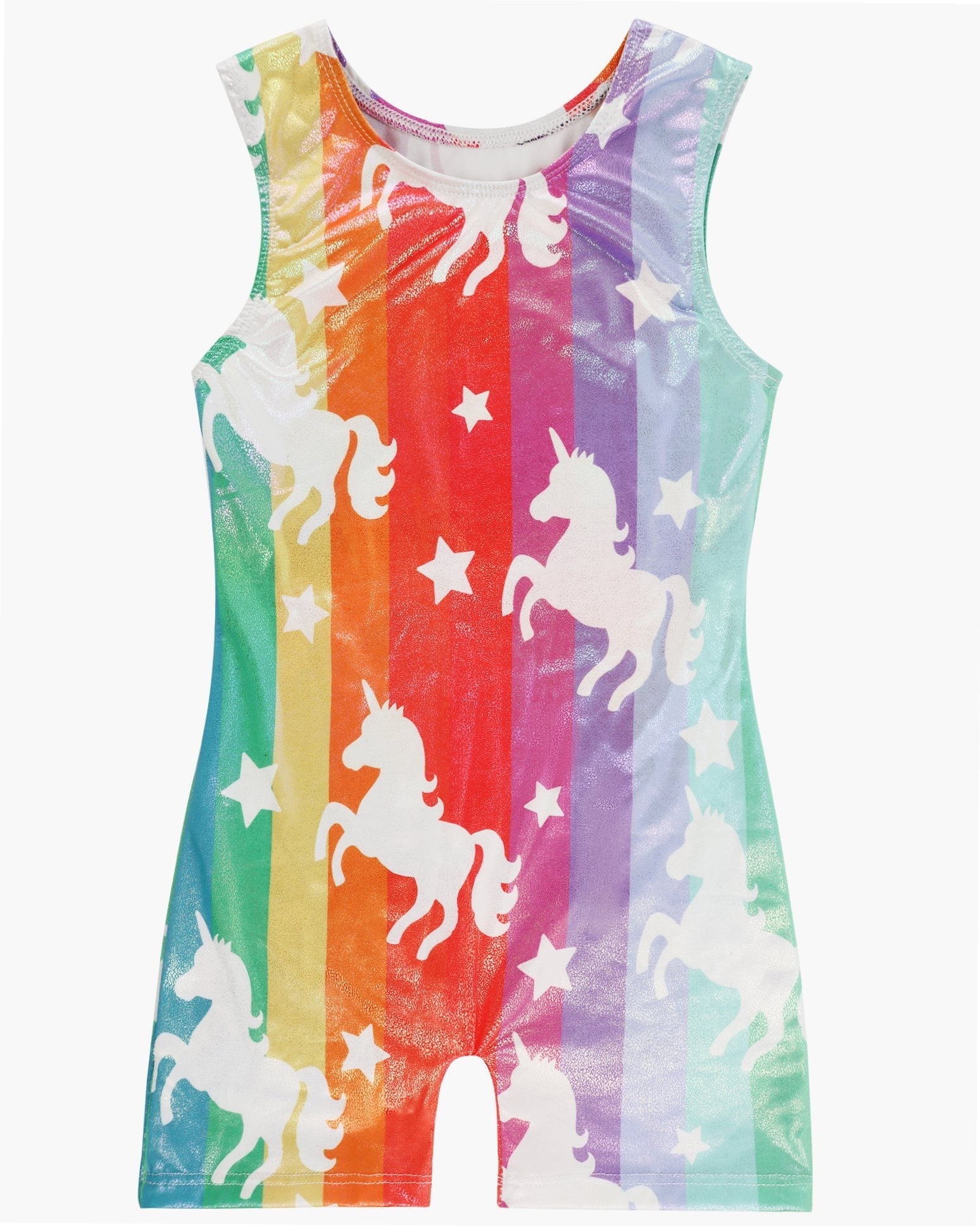 Gymnastics Leotards for Girls Unicorn Rainbow Sparkle Biketard Toddlers ...