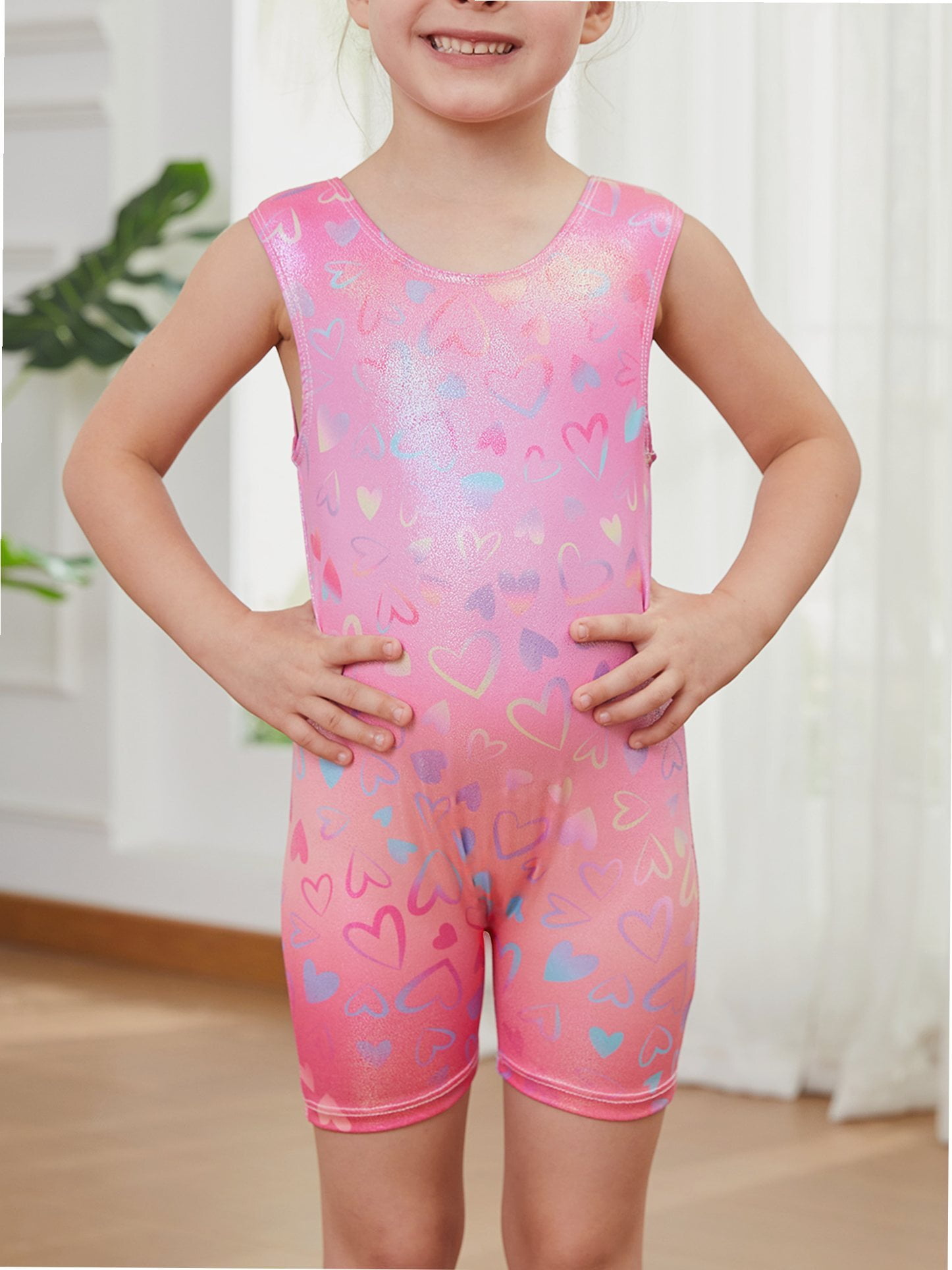 Gymnastics Leotards for Toddler Girls Gym Suits Dance Leotard Sparkly ...