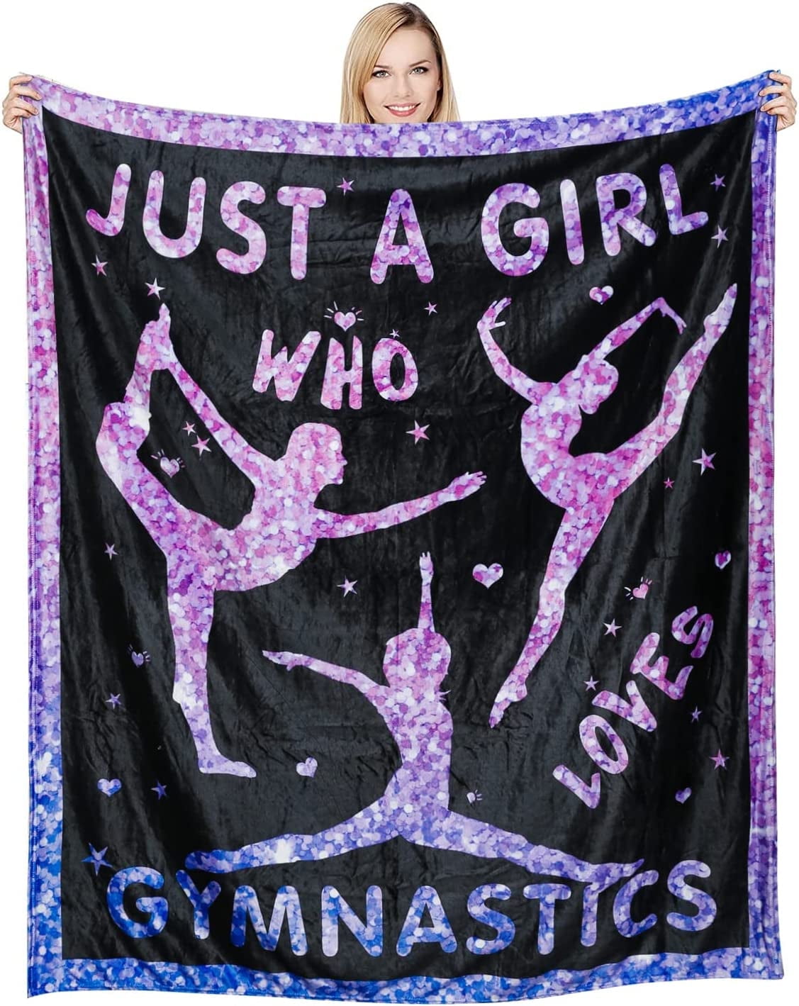 Gymnastics Lovers Blanket Gymnast Gifts for Girls Kids Teens Women ...