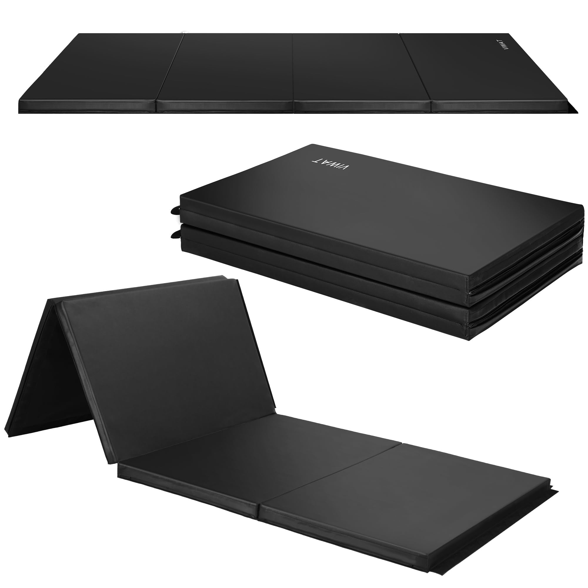 Gymnastics Mat 4'x10'x2" Floding Interlocking Gymnastics Mats with ...