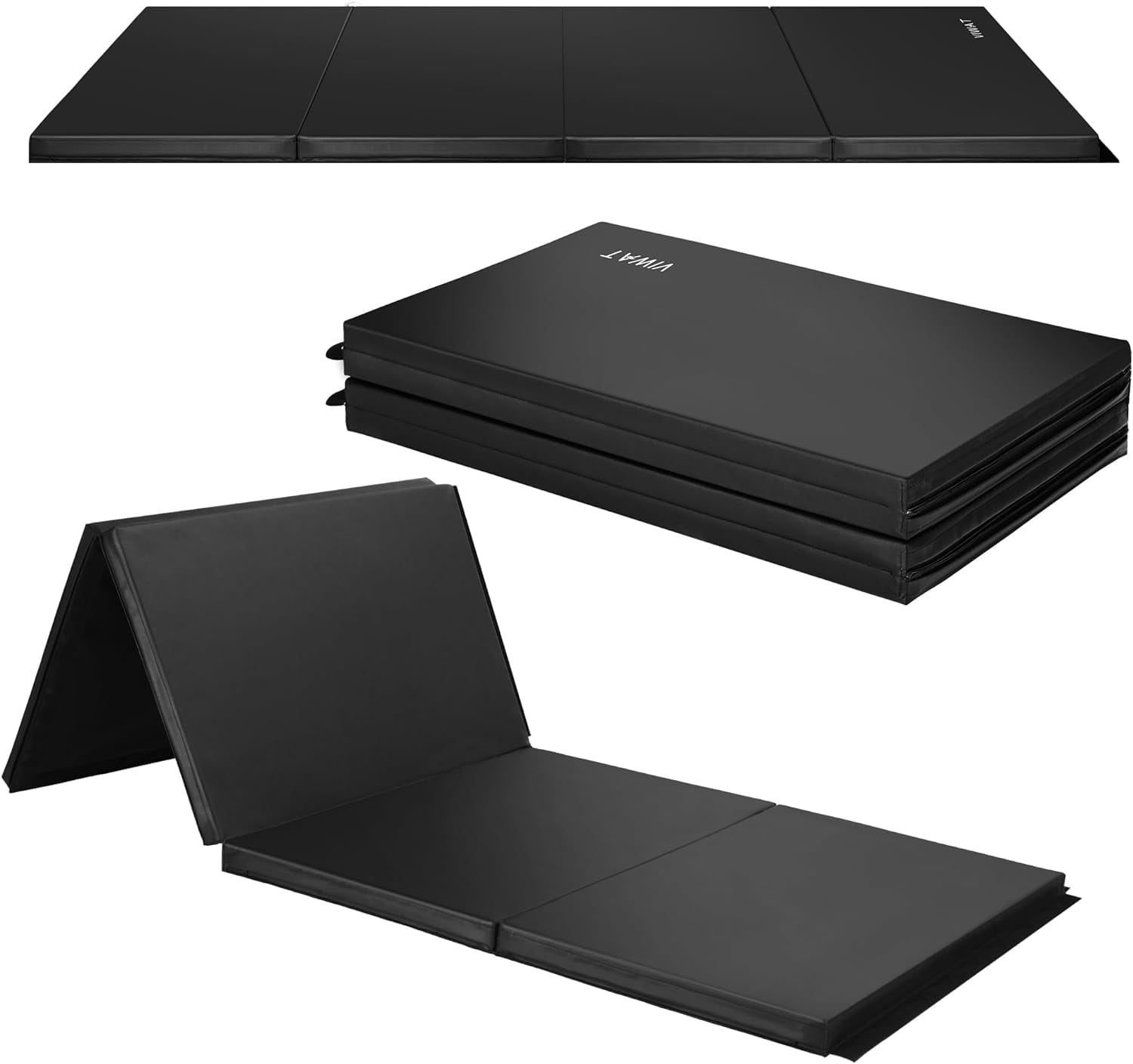 Gymnastics Mat 4'x10'x2" Floding Interlocking Gymnastics Mats with ...