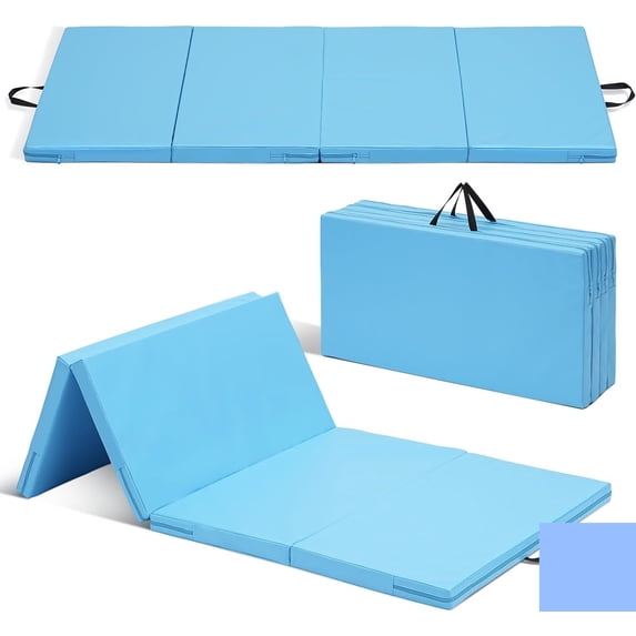 Gymnastics Mat Exercise Mat Gym Mat for Home Aerobics Workout Foldable ...