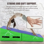 Costway Incline Gymnastics Exercise Folding Cheese Wedge Ramp Fitness ...