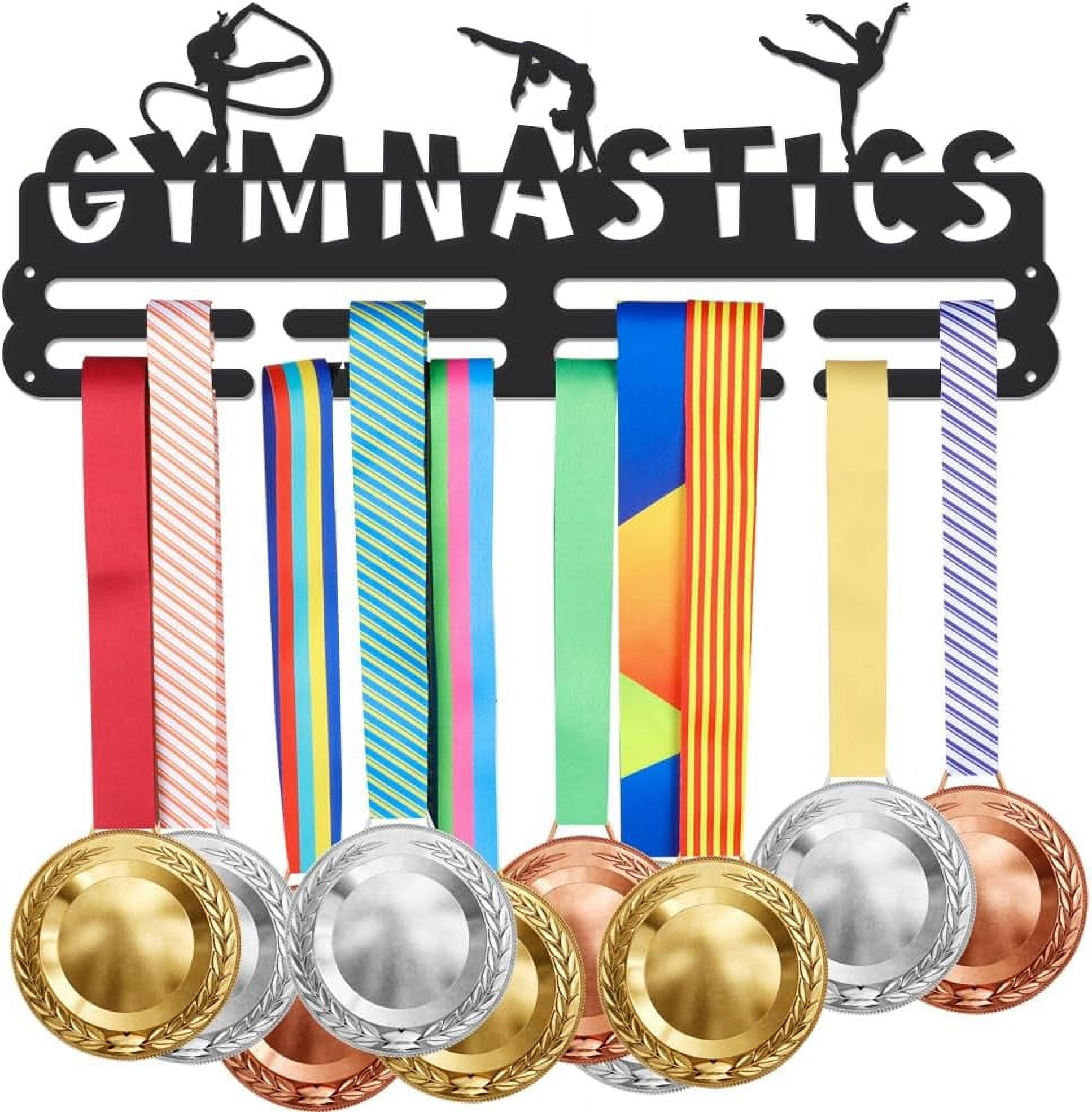 Gymnastics Medal Hanger Display Girls Sports Medals Holder Rack Wall ...