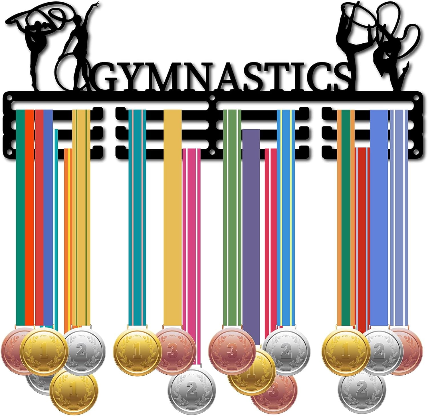 Gymnastics Medal Hanger Display Medal Holder Rack Sports Metal Hanging ...