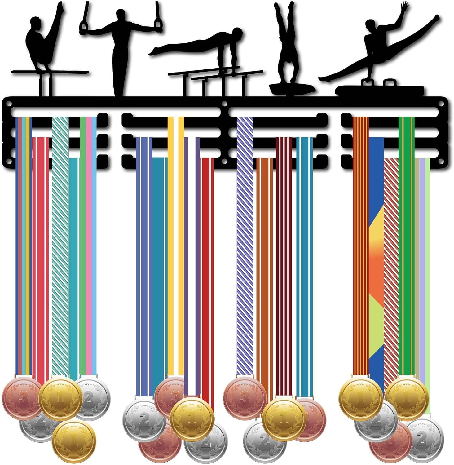 Gymnastics Medal Hanger Display Rack Organizer Sports Metal Hanging ...