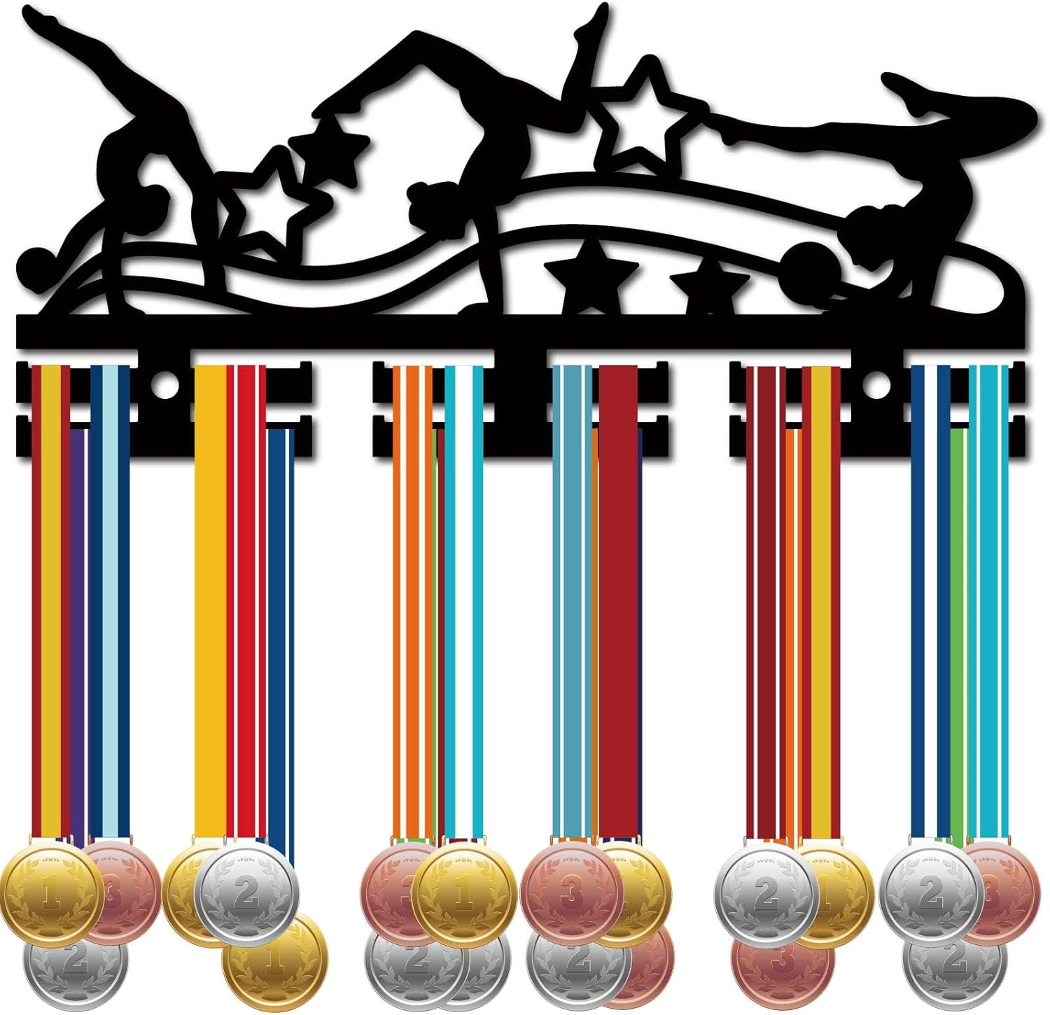 Gymnastics Medal Holder Acrylic Medal Hanger Sports Race Medalists ...
