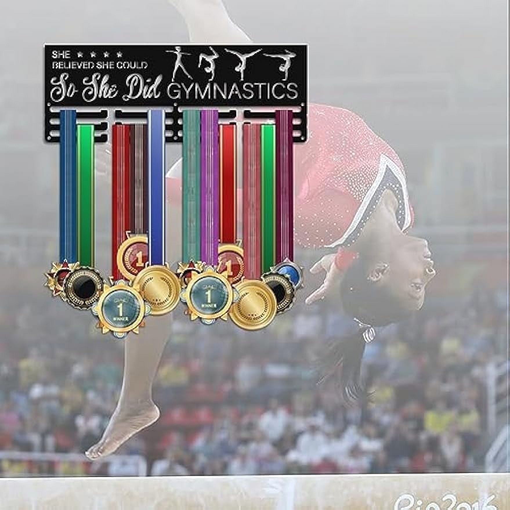 Gymnastics Medal Holder Athletics Medal Hanger Display Rack Wall Mount ...