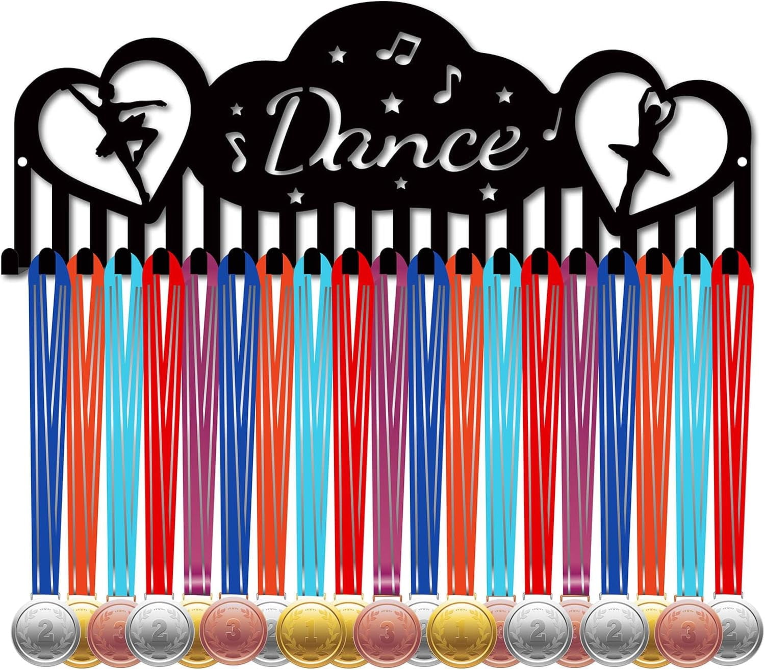 Gymnastics Medal Holder Display Dance Medal Hanger Rack Sports Metal ...