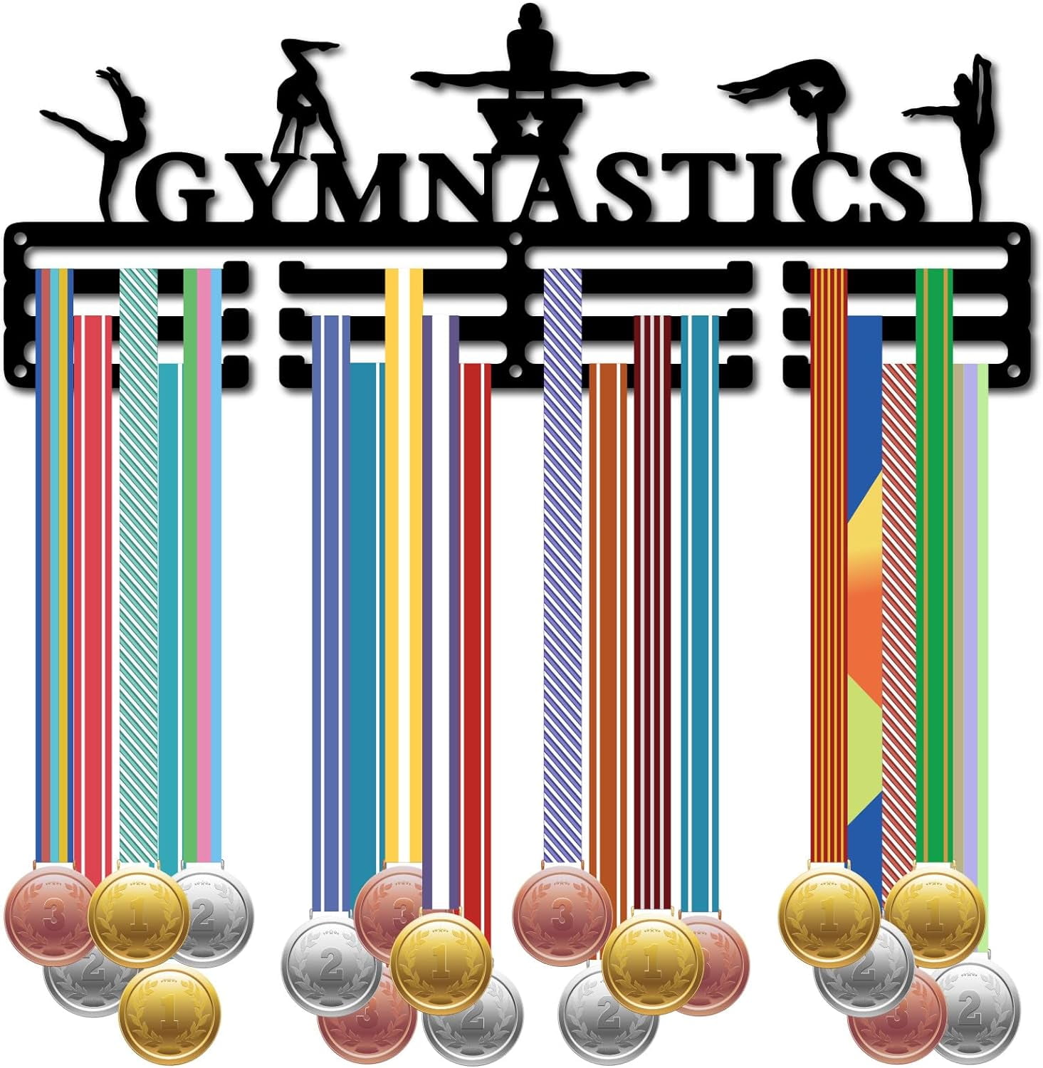 Gymnastics Medal Holder Display Hanger Rack Medal Wall Mount Frame ...
