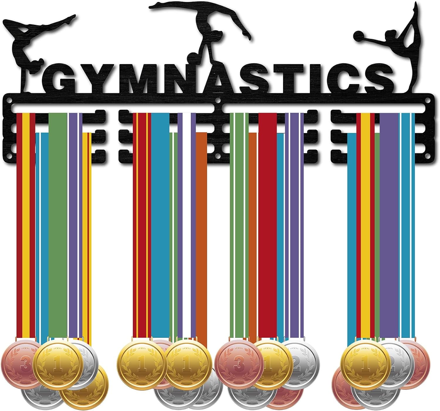Gymnastics Medal Holder Display Hanger Sports Awards Stand Wall Rack ...