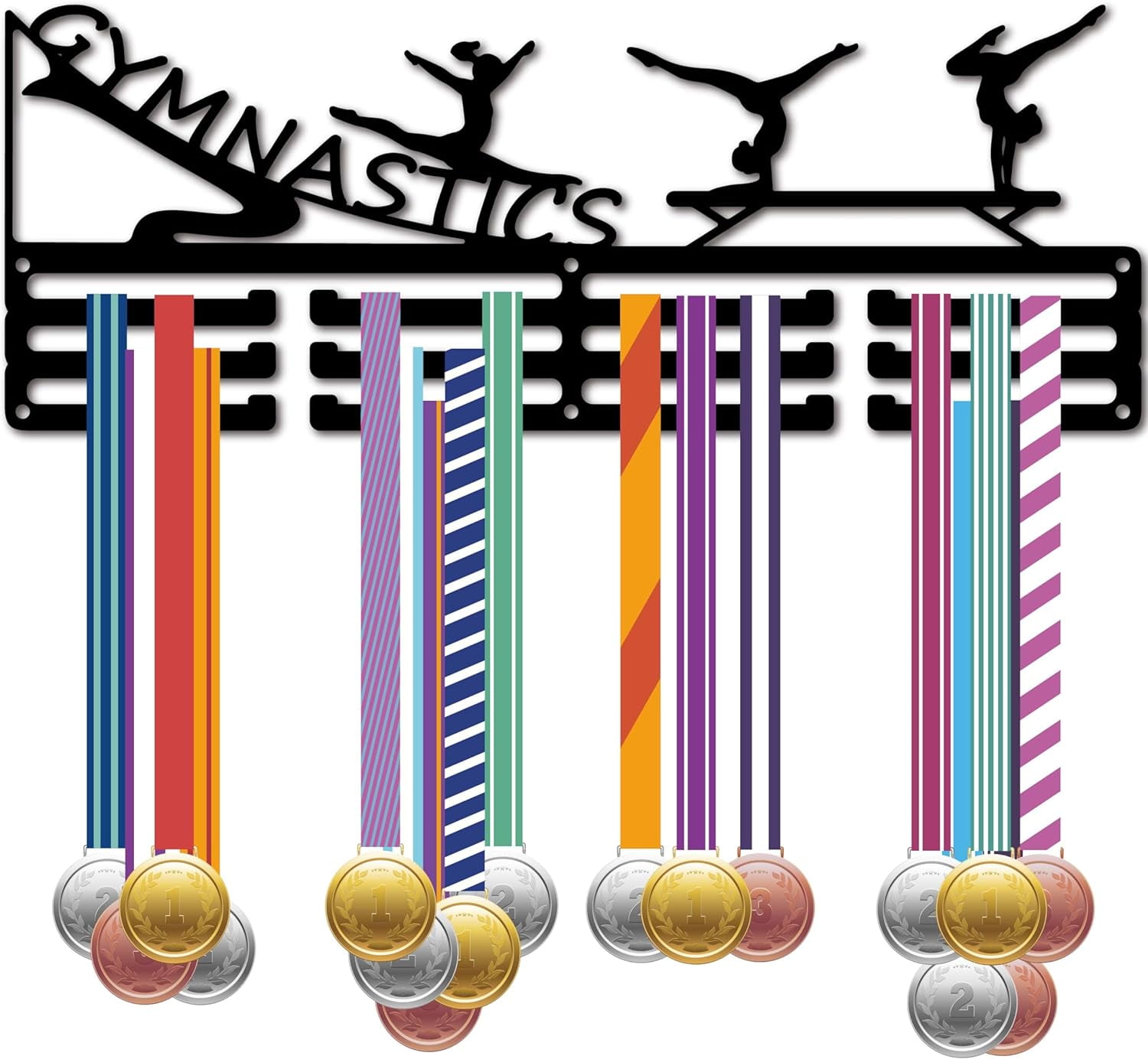 Gymnastics Medal Holder Display Medal Hanger Medal Wall Mount Frame ...