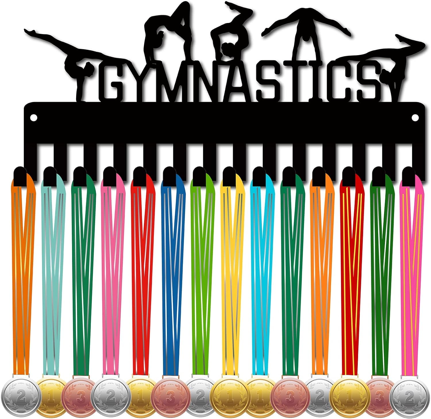 Gymnastics Medal Holder Display Medal Hanger Rack Sports Metal Hanging ...