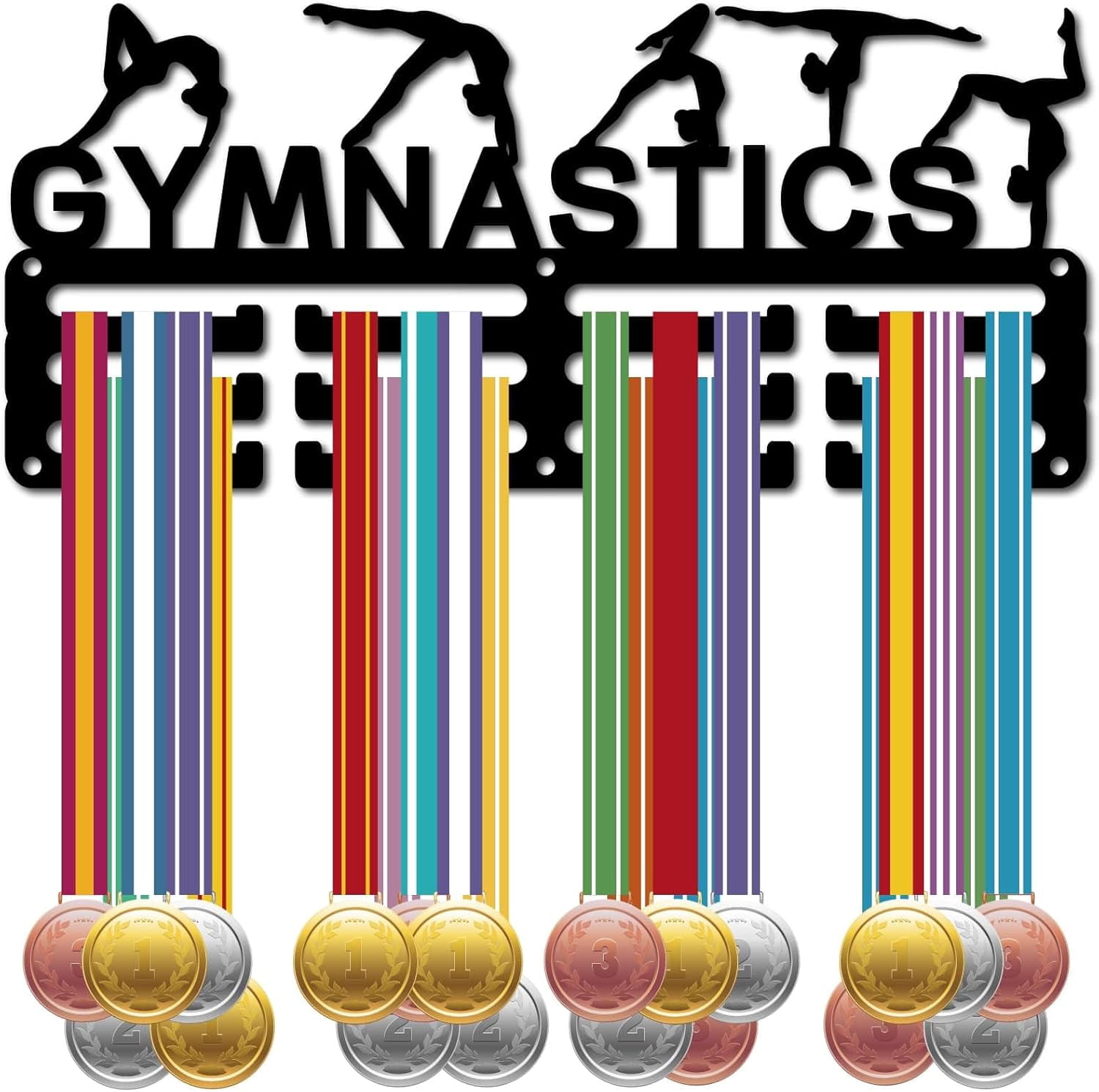 Gymnastics Medal Holder Hanger Medal Display Rack Organizer Metal Small ...