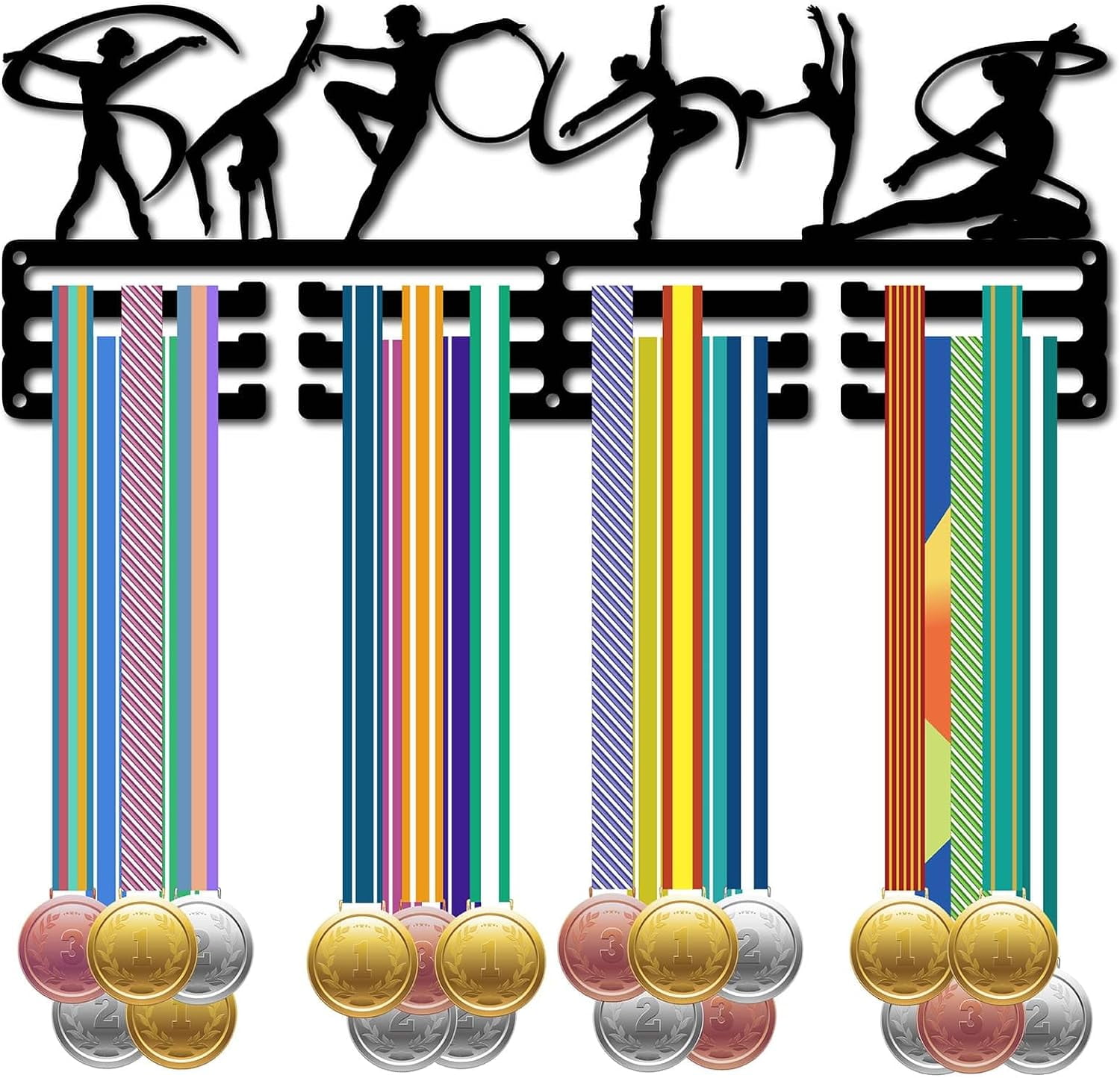 Gymnastics Medal Holder Hanger Medal Rack Organizer Metal Shelf Medal ...