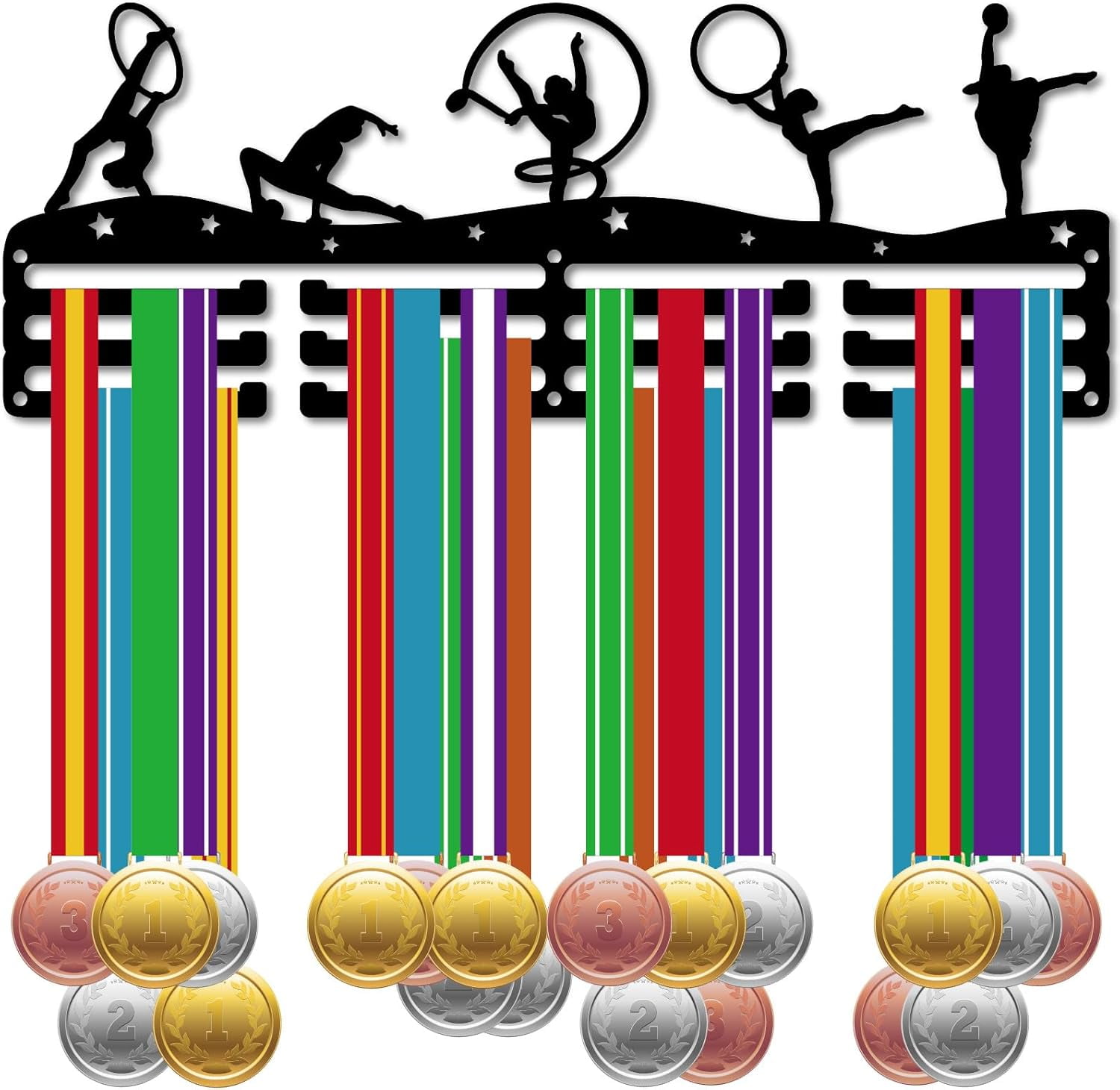 Gymnastics Medal Holder Medal Hanging Decor Medal Rack Display Wall ...