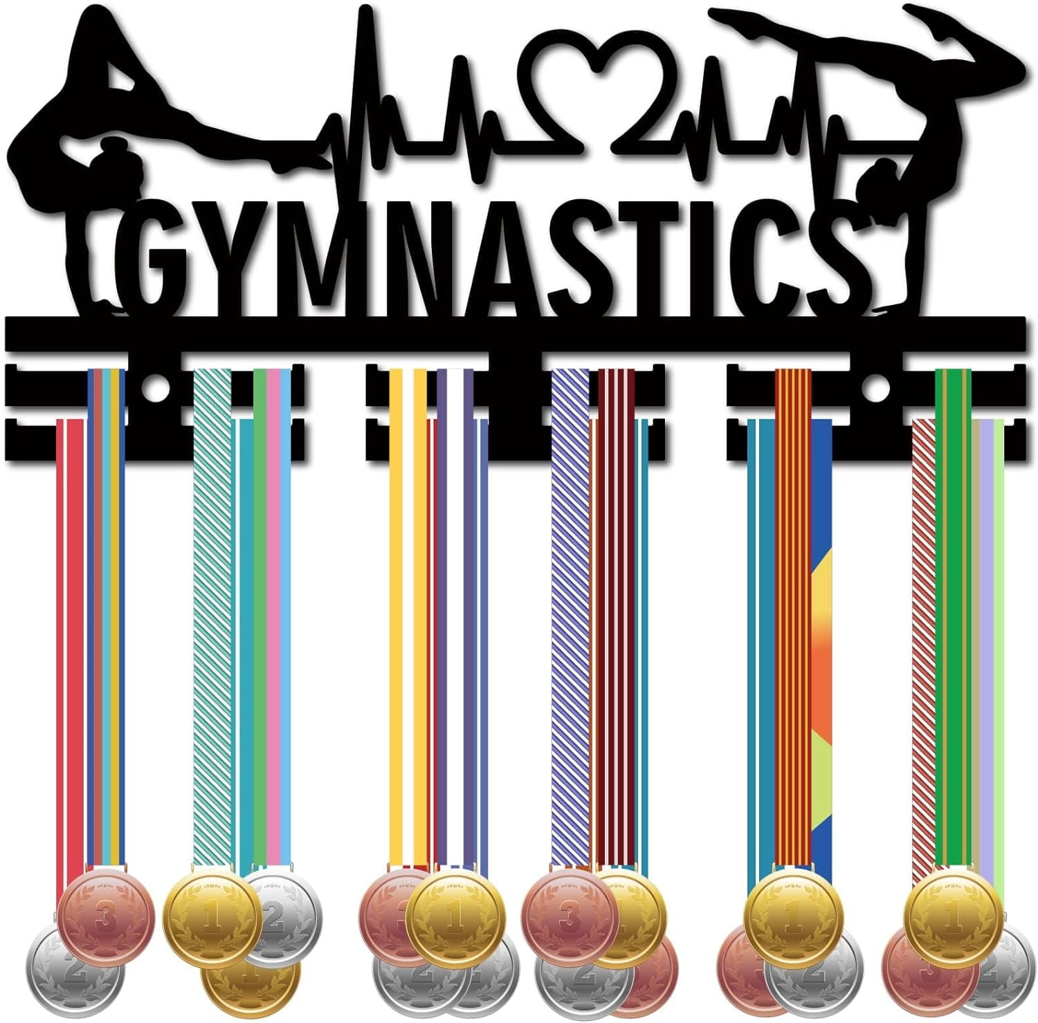 Gymnastics Medal Holder Medal Hangers Display Acrylic Medal Rack Sports ...