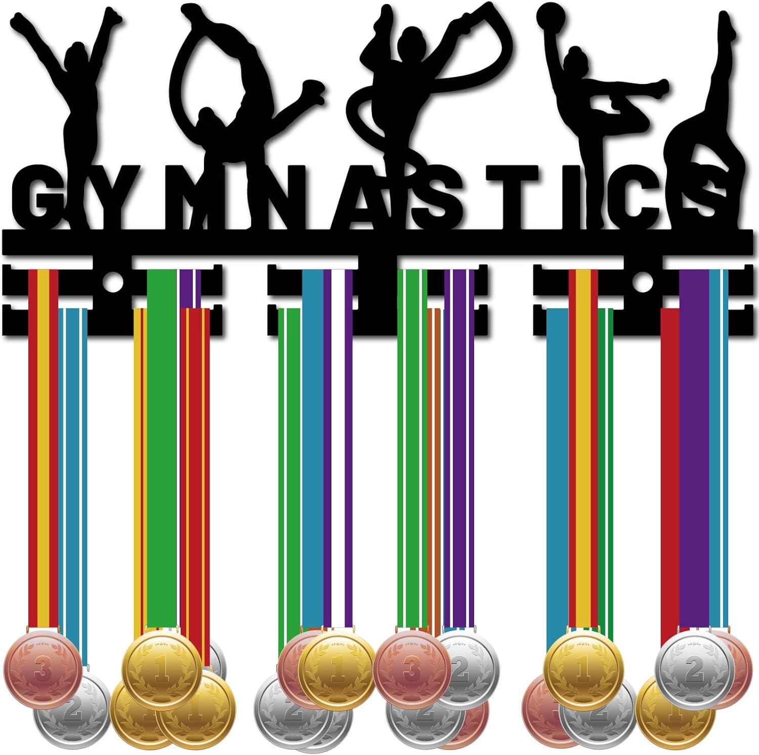 Gymnastics Medal Holder Medal Hangers Display Acrylic Medal Rack Sports ...