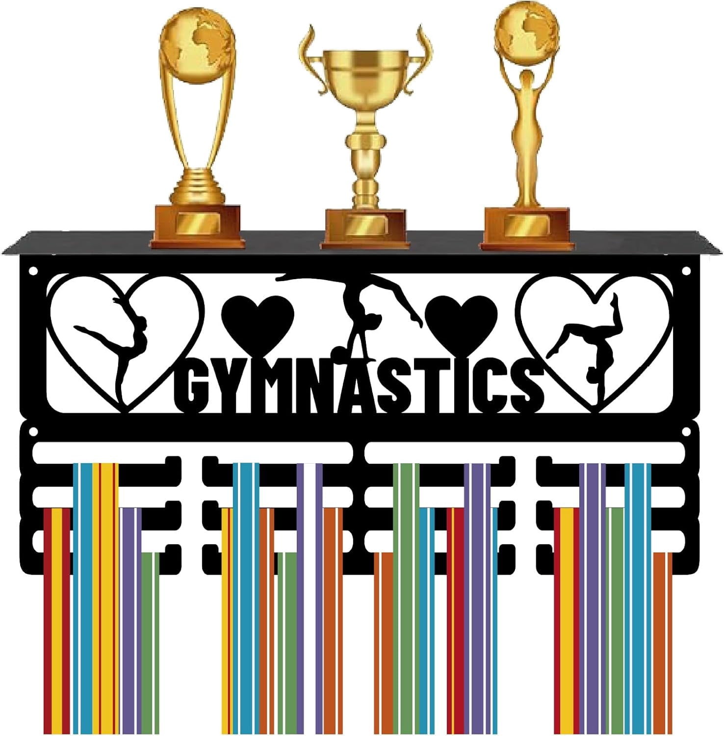 Gymnastics Medal Holder with Shelf Medal Hanger Display Troy Shelf ...