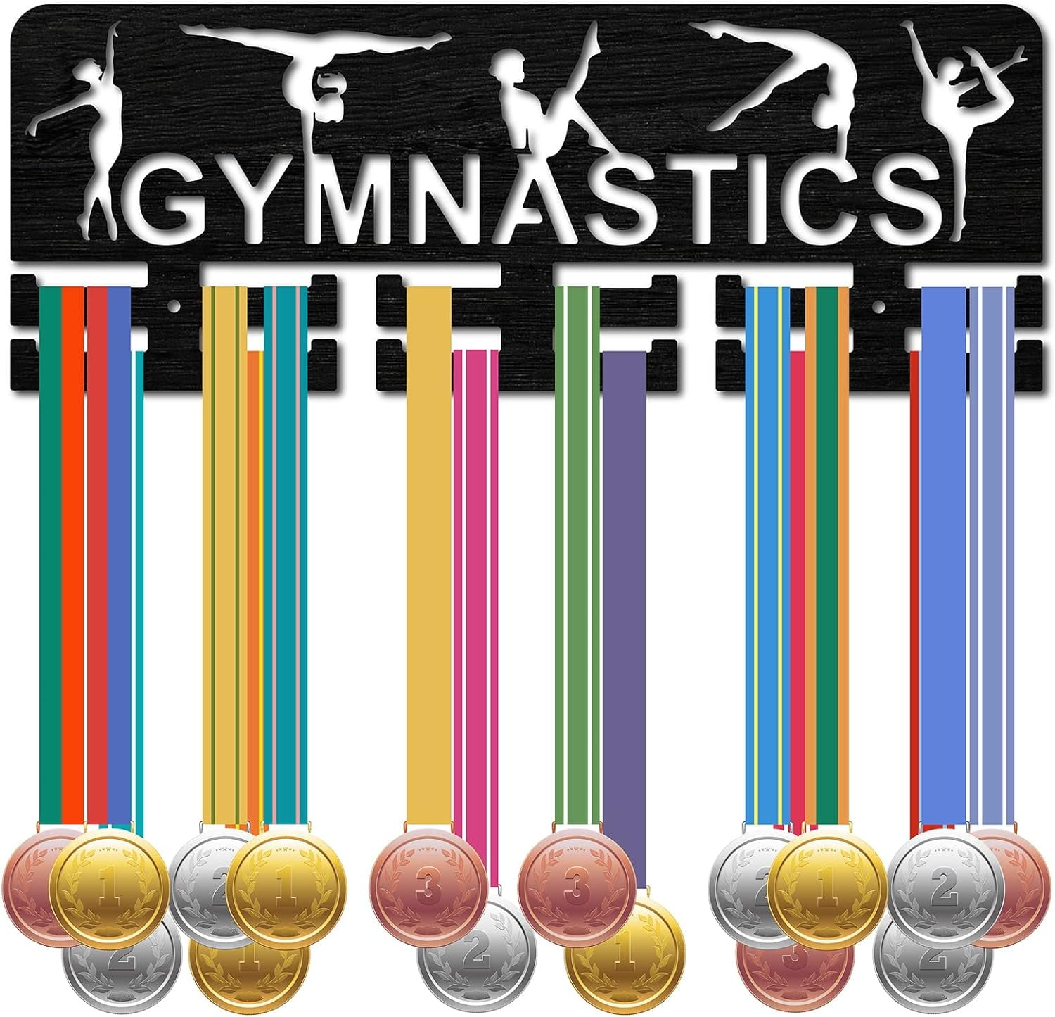 Gymnastics Medal Holder Sport Medal Hanger Medal Rack Display Wall Rack ...