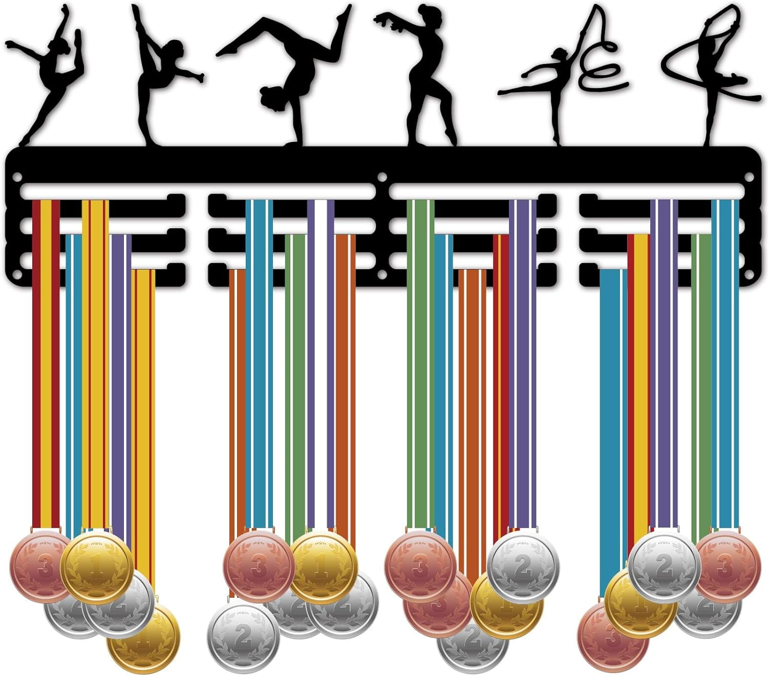 Gymnastics Medal Rack Display Dance Medal Holder Hanger Wall Mount ...