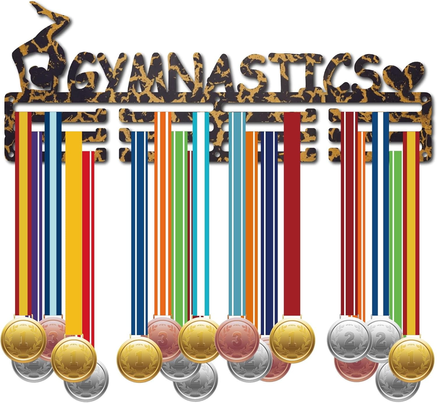 Gymnastics Medals Holder Hanger Medals Display Rack Fission Leopard ...