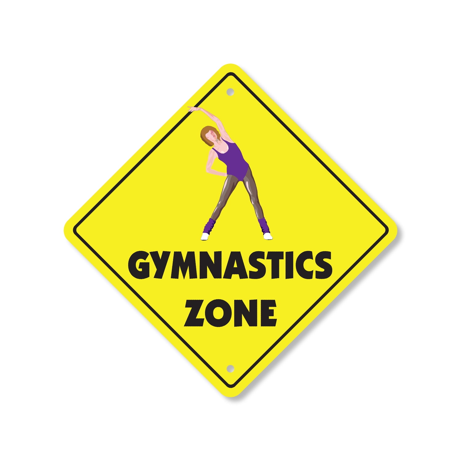 Gymnastics Plastic Crossing Sign - 10 Inch X 10 Inch Xing Sign Gift ...