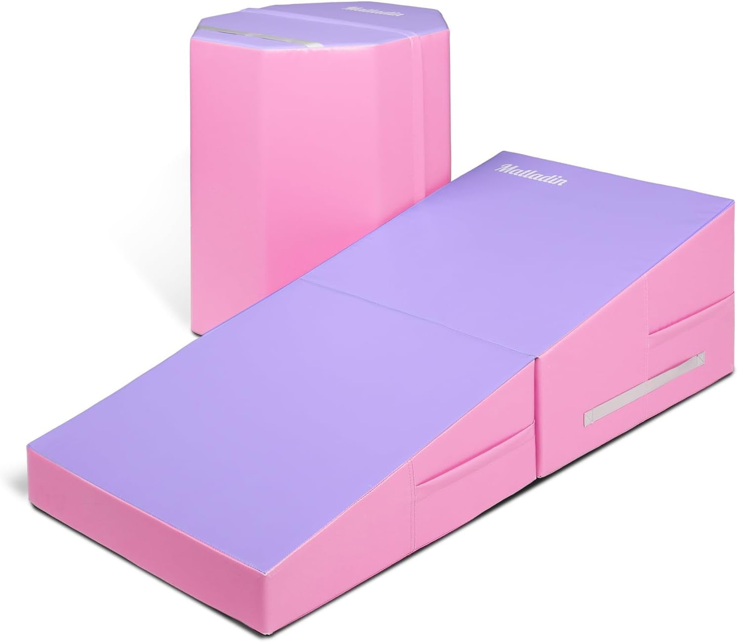 Gymnastics Set, 48"x24"x14" Incline Mat & 24"x26" Octagon Skill Shape Tumbling Trainer - Walmart.com