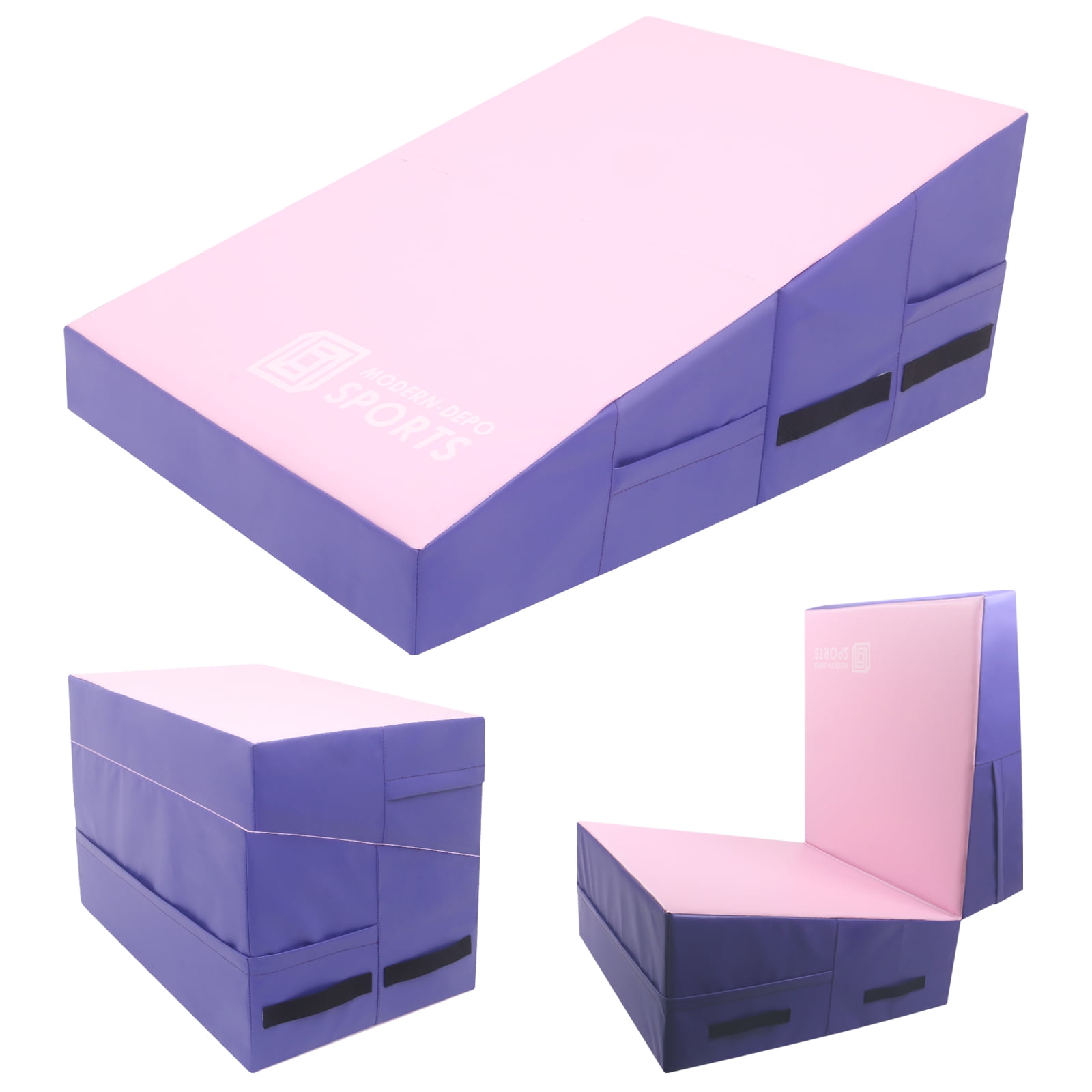 Gymnastics Wedge Mats 33" X 23.6" X 13.4" Folding for Home Use ...