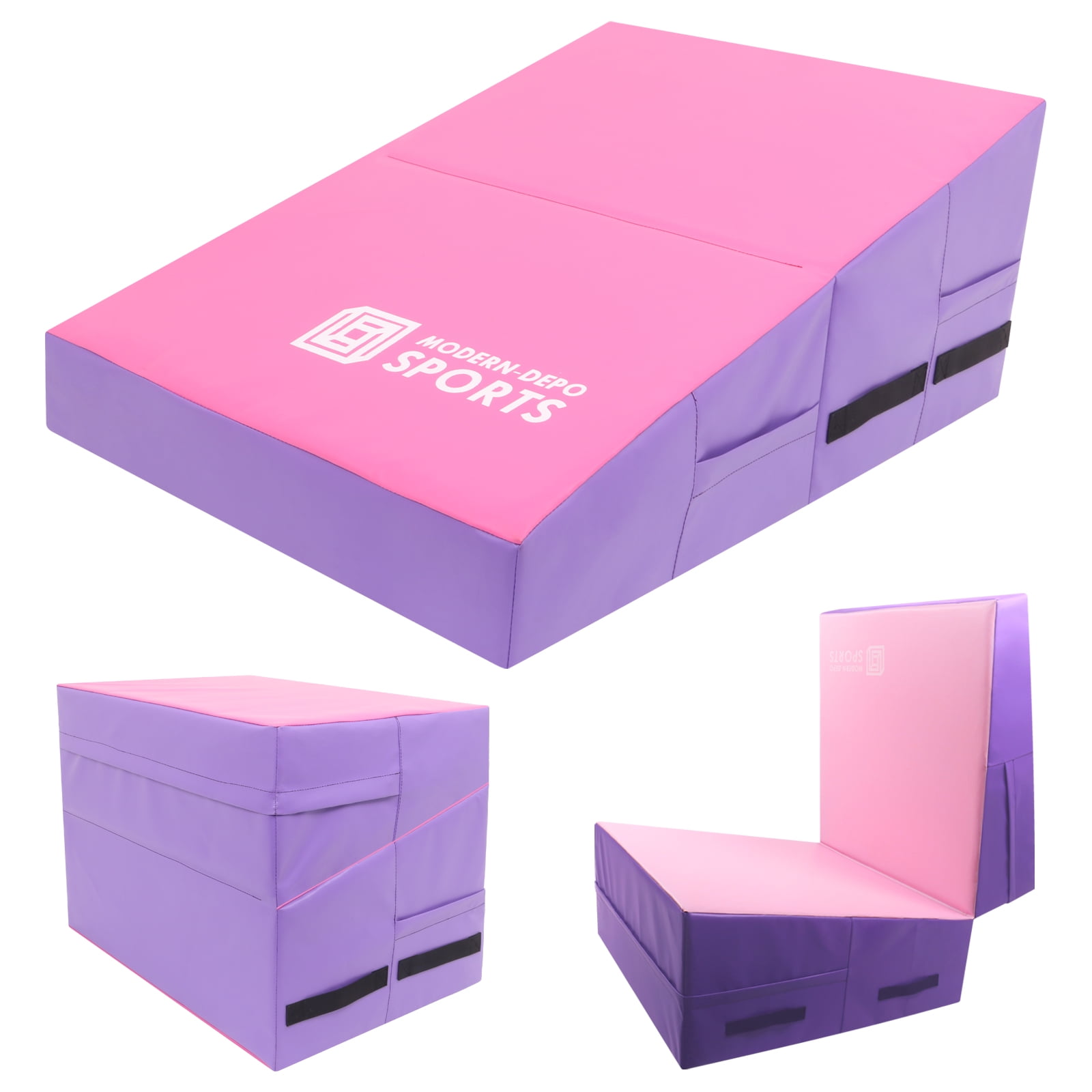 Gymnastics Wedge Mats 33" X 23.6" X 13.4" Folding for Home Use ...