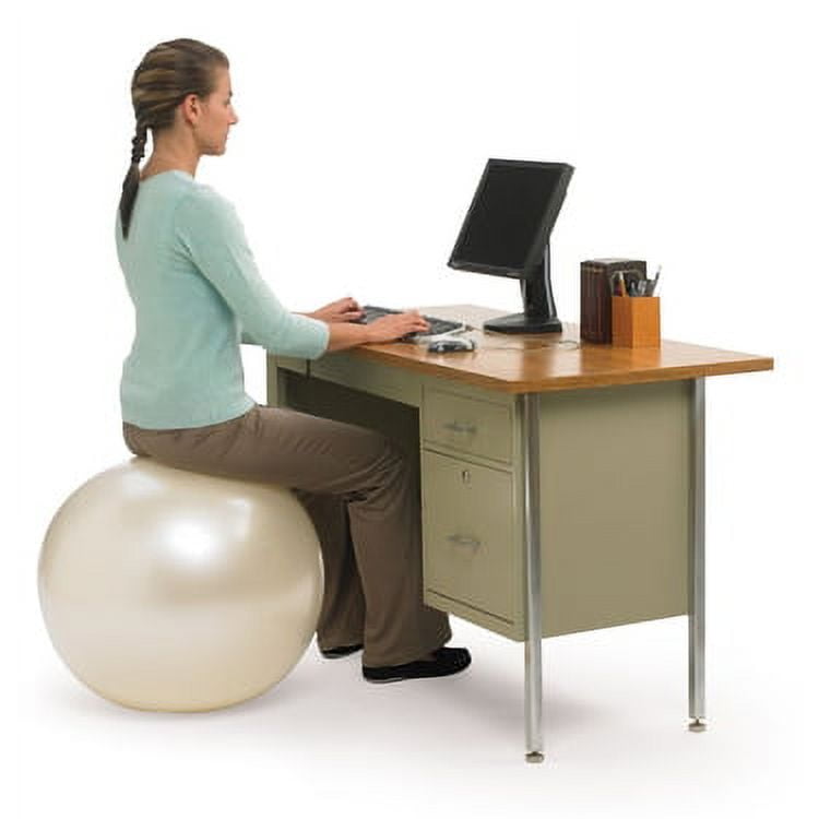 Gymnic Classic Plus Exercise Ball 30" (75 cm) Burst-Resistant - Pearl - Walmart.com