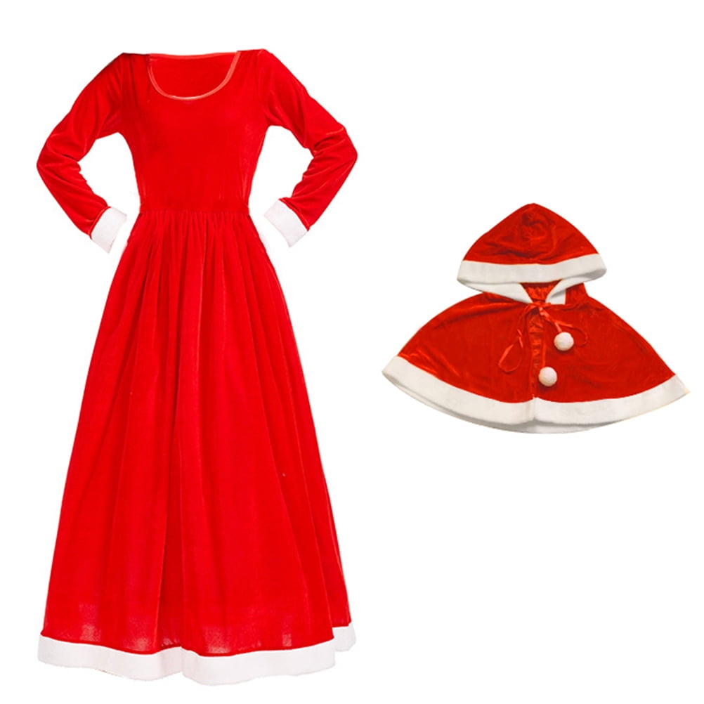 Gymnture 1 Set Christmas Costume Santa Claus Clothes Festival Long ...