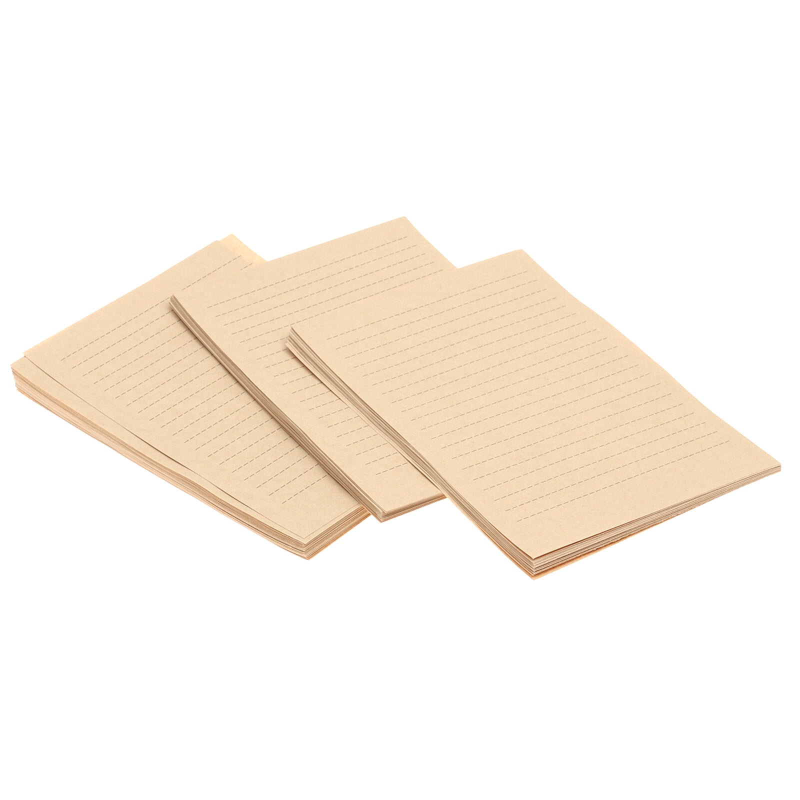 Gymnture 100 Sheets Kraft Stationery Paper A5 Vintage Lined Letter ...