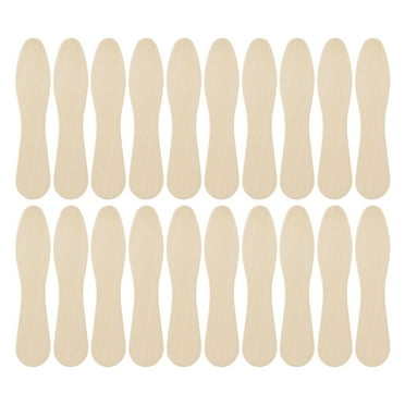 TOPBATHY1 100pcs Wooden Ice Cream Spoons, Disposable Taster Spoons for ...