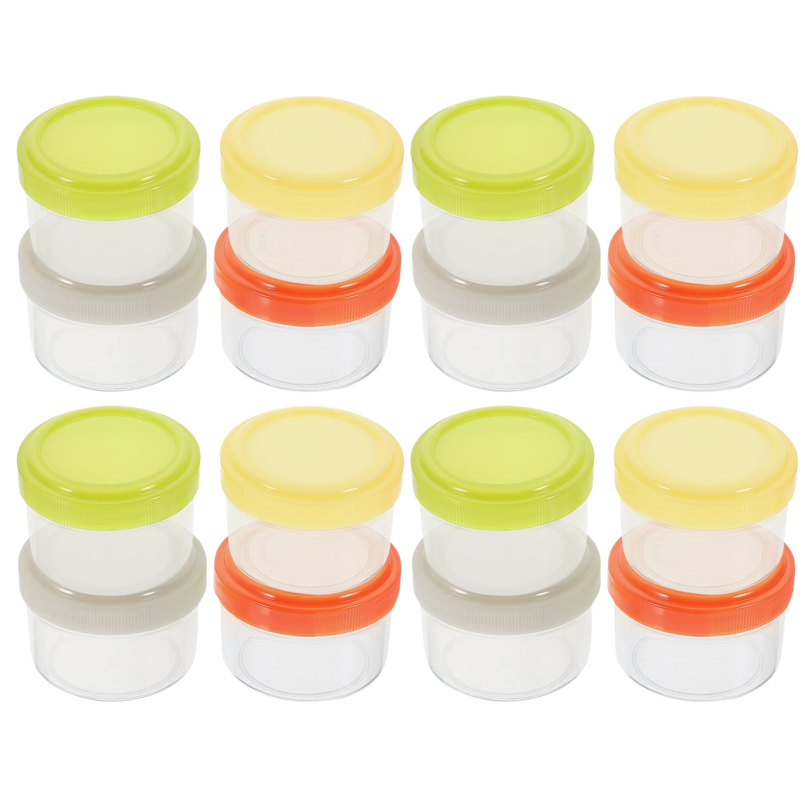 Gymnture 16pc Stackable Condiment Containers for Food Storage on the Go ...